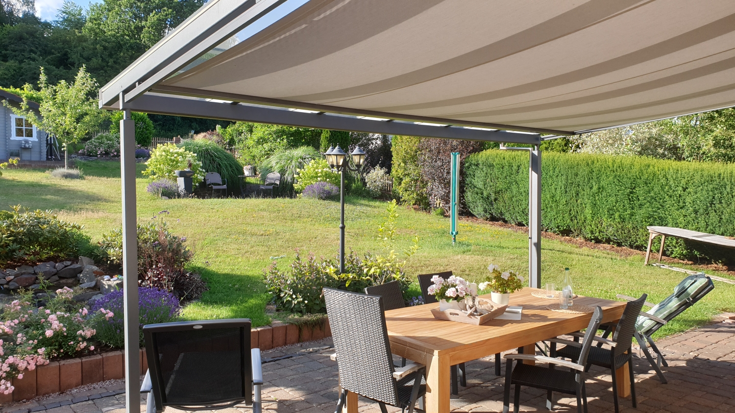 Terrassenuberdachung 6x3m Mit Sonnenschutz